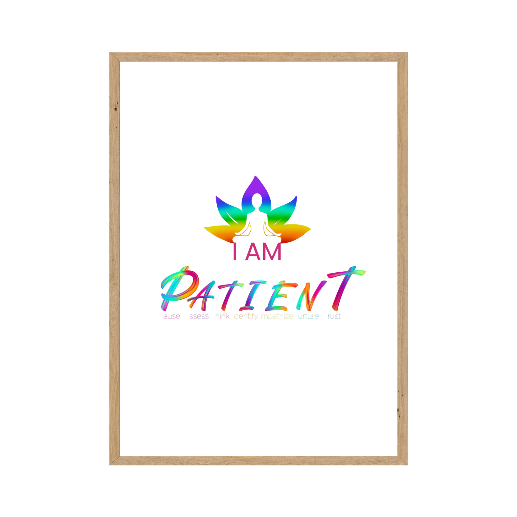 I am patient Positive Affirmations Poster - Printable Wall Art ...